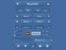 Blue UI Kit free PSD - Freebiesbug