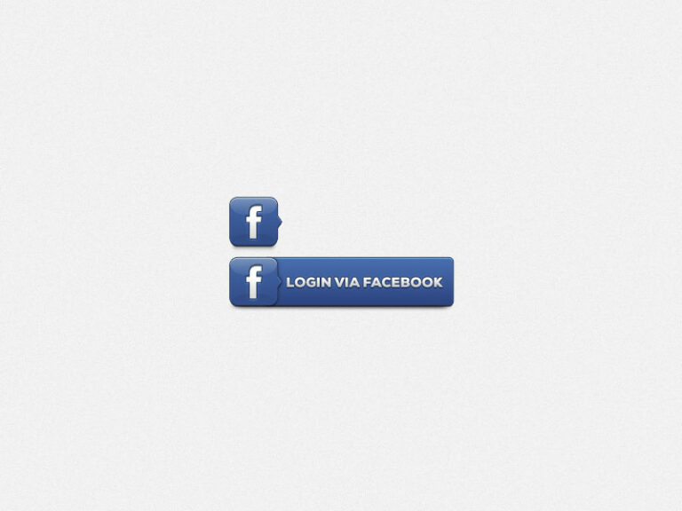Facebook login button PSD - Freebiesbug