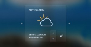 Web Weather Forecast Widget PSD - Freebiesbug