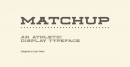 Matchup free font - Freebiesbug