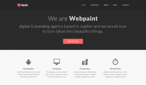 Webpaint - free PSD website template - Freebiesbug