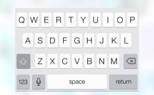 iOS7 keyboard PSD - Freebiesbug