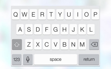 iOS7 keyboard PSD - Freebiesbug