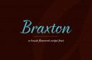 Braxton: Brush flavoured font - Freebiesbug