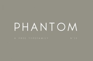 Phantom free typefamily - Freebiesbug