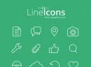 Line Icons for web and UI designs - Freebiesbug
