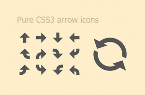 Pure CSS3 arrow icons - Freebiesbug