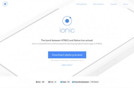 Ionic - HTML5 mobile app framework - Freebiesbug