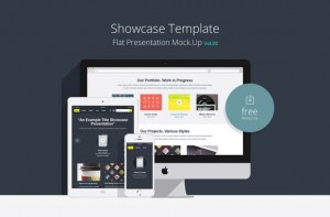 Flat responsive showcase Vol2 - Freebiesbug