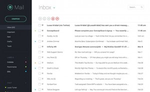 Responsive mail app UI - HTML - Freebiesbug