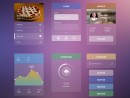 Transparent UI kit - Free PSD - Freebiesbug