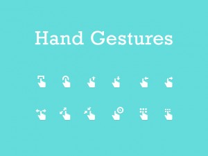 12 hand gesture icons - Freebiesbug