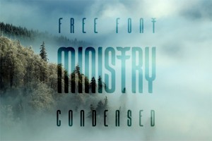 Ministry free font - Freebiesbug