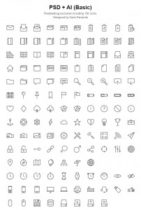 Linea - Line icon set (PSD + AI + Webfont) - Freebiesbug