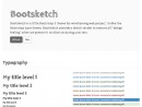 Bootsketch - Bootstrap theme for wireframing - Freebiesbug