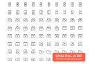 Linea - Full icon set (AI) - Freebiesbug
