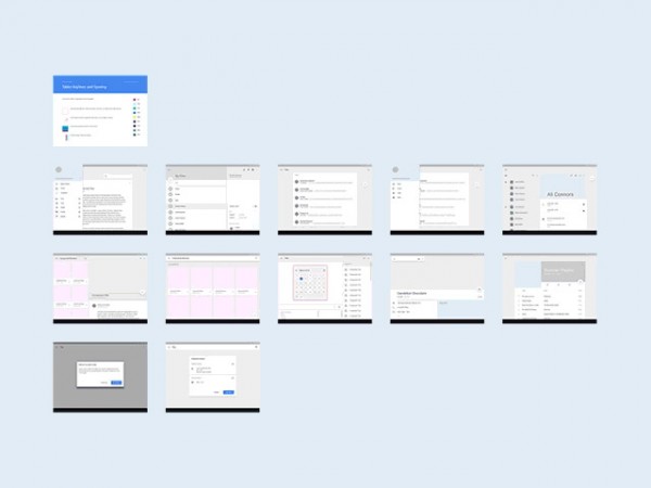 Android L tablet UI template – Sketch - Freebiesbug