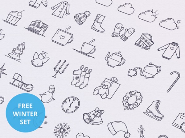 35 free winter icons - Freebiesbug