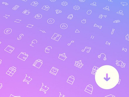 100+ simple line icons - PSD + Sketch + SVG - Freebiesbug