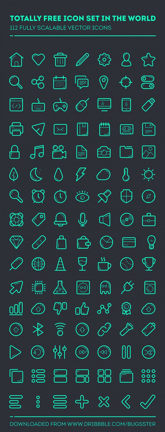 112 free PSD icons - Freebiesbug