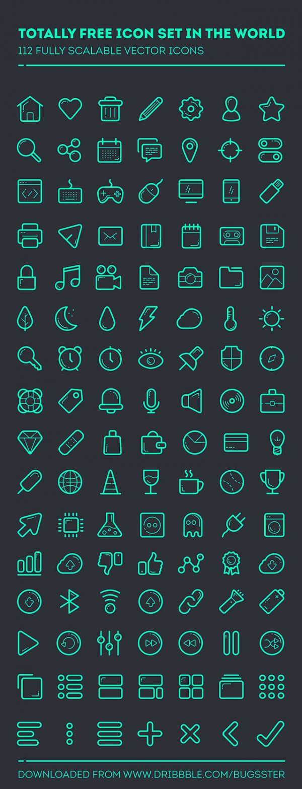 112 free PSD icons - Freebiesbug