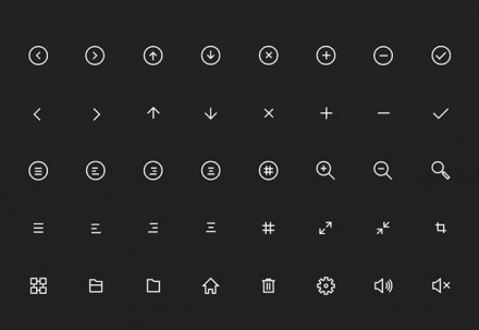 40 tiny icons - PSD + AI + SVG - Freebiesbug
