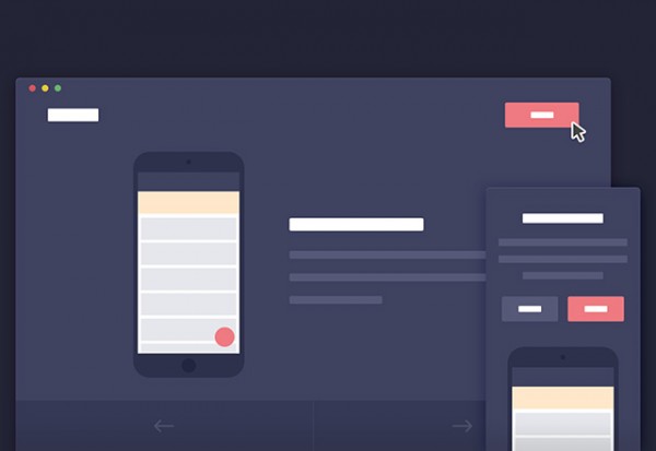 Mobile app introduction template - Freebiesbug
