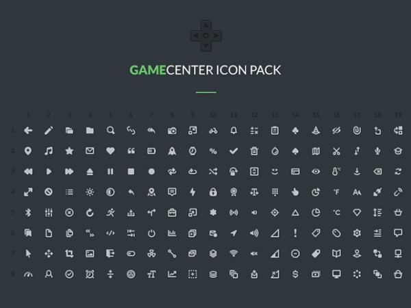 Gamecenter - PSD icon pack - Freebiesbug