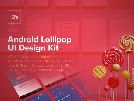 Android Lollipop UI kit - Freebiesbug