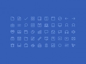 50 PSD line icons - Freebiesbug