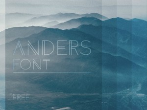 Anders free font - Freebiesbug