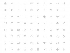 Minimalistic Icons - Freebiesbug
