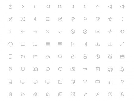 Minimalistic Icons - Freebiesbug