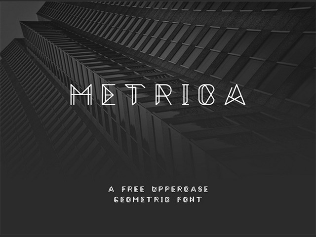 Metrica free font - Freebiesbug