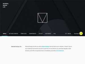 Material Design Lite framework - Freebiesbug