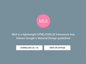 MUI - Material Design framework - Freebiesbug