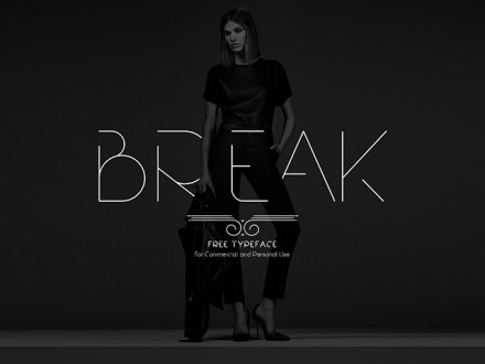 Break free font - Freebiesbug