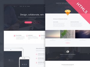 Sedna - One page website template - Freebiesbug