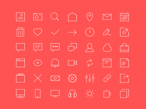 42 free outline icons - Freebiesbug