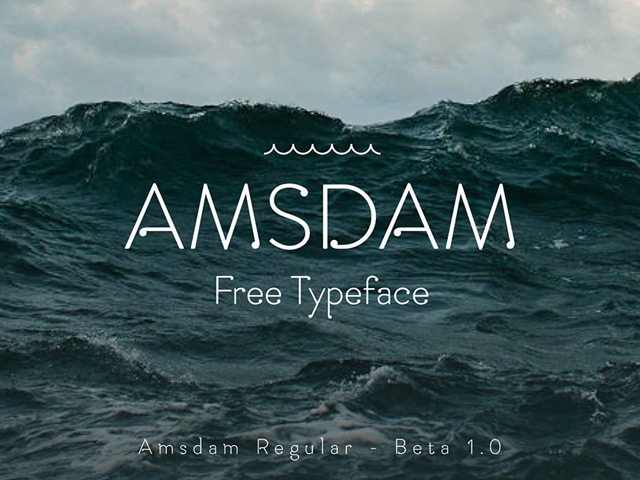 Amsdam free font - Freebiesbug