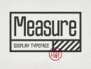 Measure free font - Freebiesbug