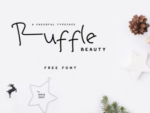 Ruffle Beauty free font - Freebiesbug