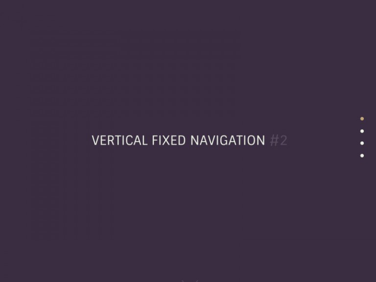 Vertical fixed navigation with icon indicators - Freebiesbug