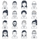 16 Free vector user avatar icons - Freebiesbug