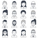 16 Free vector user avatar icons - Freebiesbug