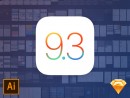 iOS 9.3 UI kit for Illustrator and Sketch - Freebiesbug
