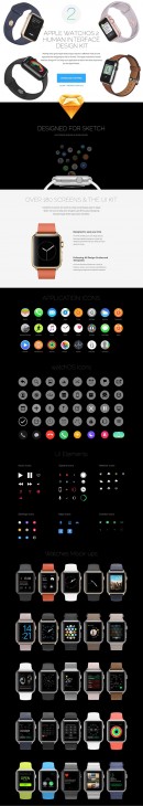 WatchOS 2: Free UI kit for Apple Watch - Freebiesbug