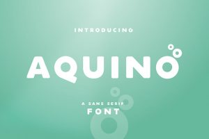 Aquino: A soft and bold sans serif font - Freebiesbug