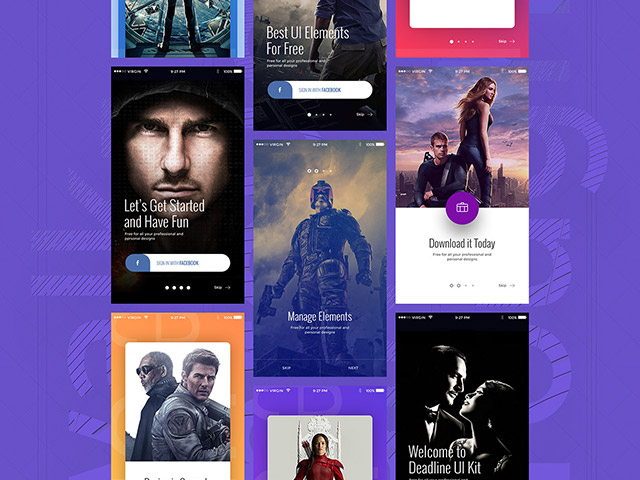 Deadline: Free UI kit for Photoshop - Freebiesbug