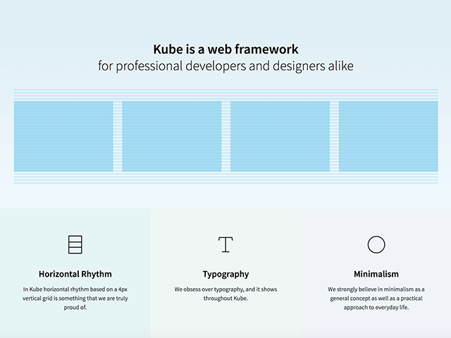 Kube: Web framework for developers and designers - Freebiesbug